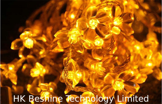 Super Bright 38 Bulbs Indoor Red LED Party String Lights 50000h Long Life CE ROHS SAA