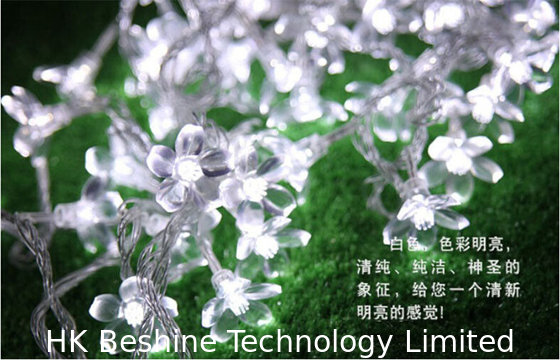 Super Bright 38 Bulbs Indoor Red LED Party String Lights 50000h Long Life CE ROHS SAA