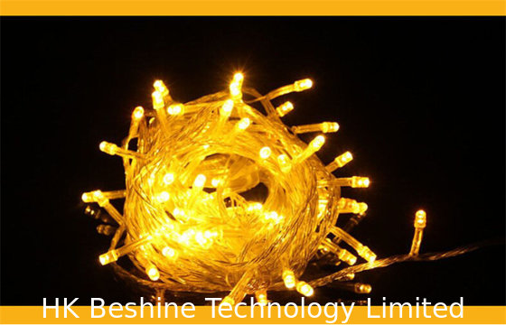 Flexible Transparent Pink Rubber Wire Multi Color LED String Light / LED Fairy Light