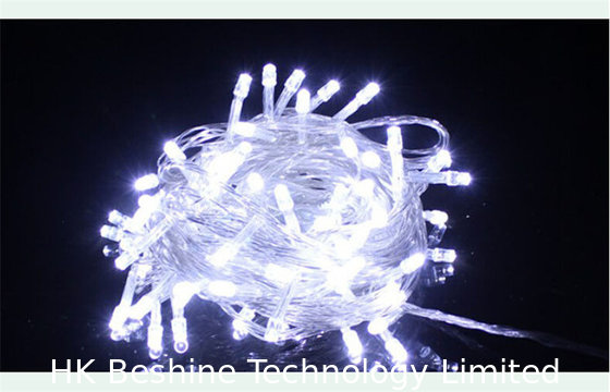 Flexible Transparent Pink Rubber Wire Multi Color LED String Light / LED Fairy Light