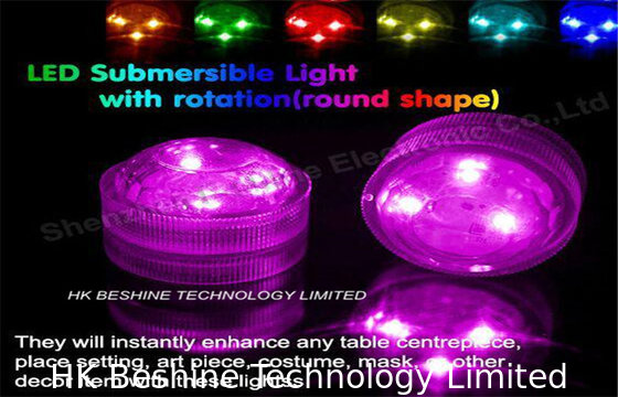 Small Submersible water activated Led Floating Tea Lights Ultra Brightness