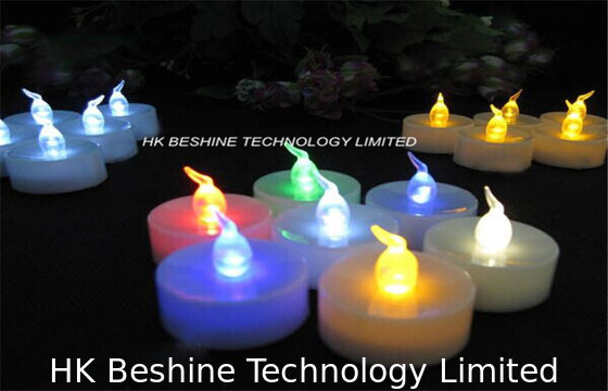 Heatless Flameless LED Submersible Light , Yellow Submersible Led Tea Light Candle