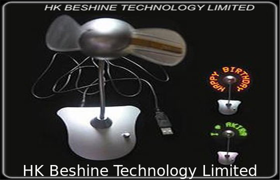Portable Mini external Laptop Fan Usb  With Programed Message