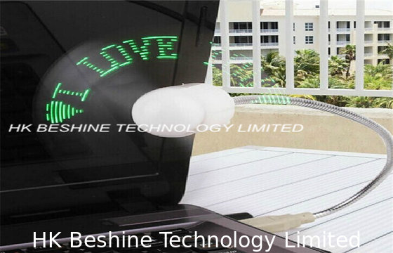Programmable USB LED Flashing Fan With CD Connected To Computer