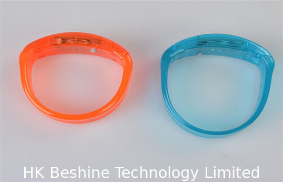 Voice Activated Customized Glow in the dark wristbands For Runner