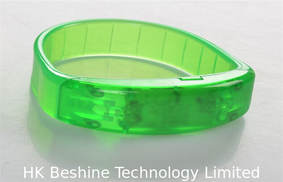 Voice Activated Customized Glow in the dark wristbands For Runner