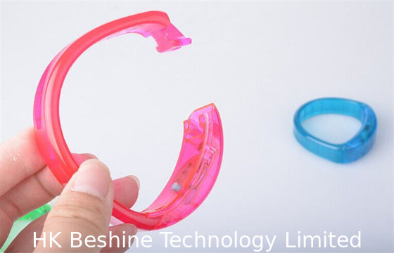 Music Sensor LED Glow Stick Bracelets / Flashing Bracelets Personalized