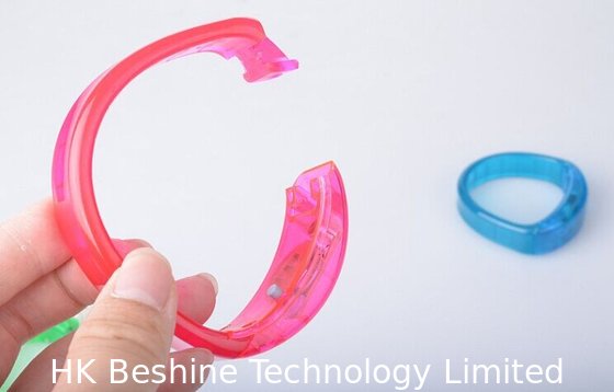 PVC ABS LED Flashing Bracelet Music Activated CE And RoHS Approved