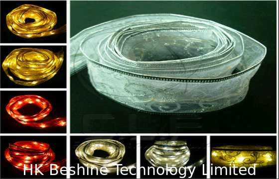 Wedding Decoration Micro Led Yellow String Lights Battery Operated Led Ribbon Fairy Lights