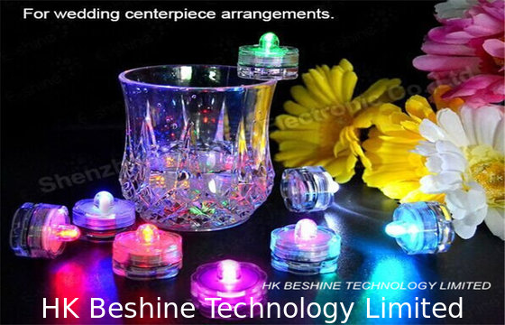 Round / Flower Shape Submersible Led Light For Wedding Decoration