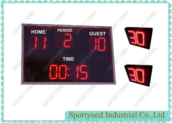 Red LED Water Polo Score board With Shot Clock , Ultra Bright 120cm x 80cm