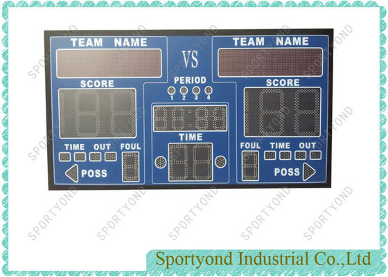 Indoor Digital Gym Electronic Basketball Scoreboard 180x95cm , Wireless RF Controller