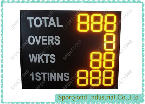 LED Digital Electronic Cricket Scoreboard Amber Color 150cm x 150cm with CE RoHS FCC