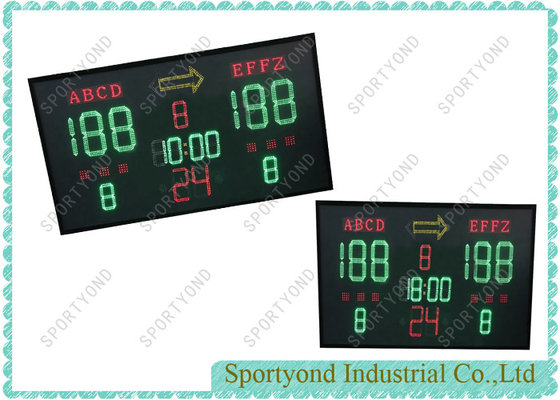Led Electronic Netball / Basketball Scoreboard , Led Score Board With Timer