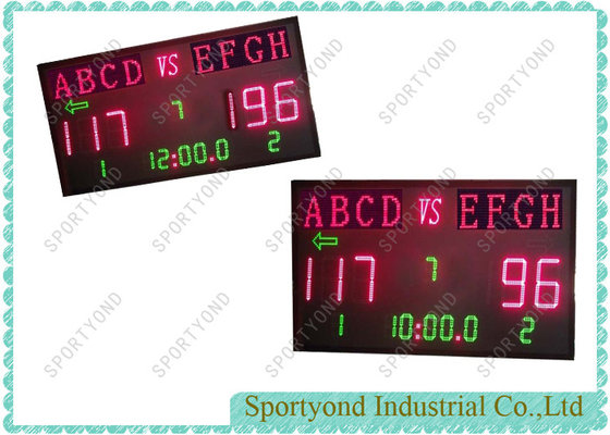Wireless Remote Electronic Basketball Scoreboard Timer , Led Digital Score Board