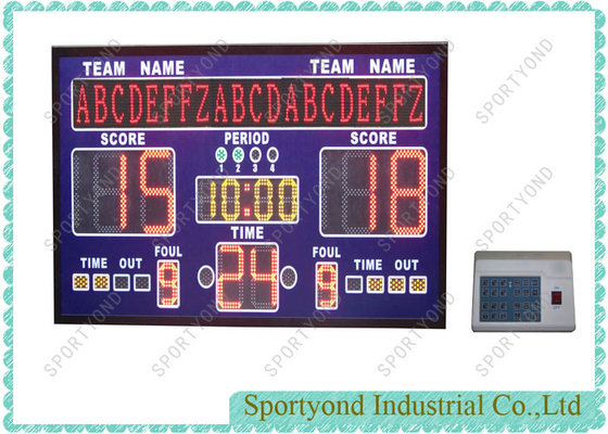 Small Digital Electronic Basketball Scoreboard With Led Moving Message Display