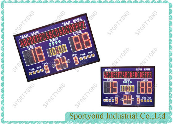 Small Digital Electronic Basketball Scoreboard With Led Moving Message Display
