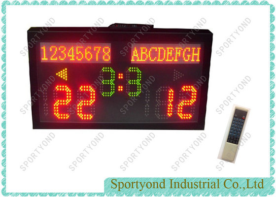 Portable Electronic Table Tennis Scoreboard , Ultra Bright LED Volleyball Score Cards
