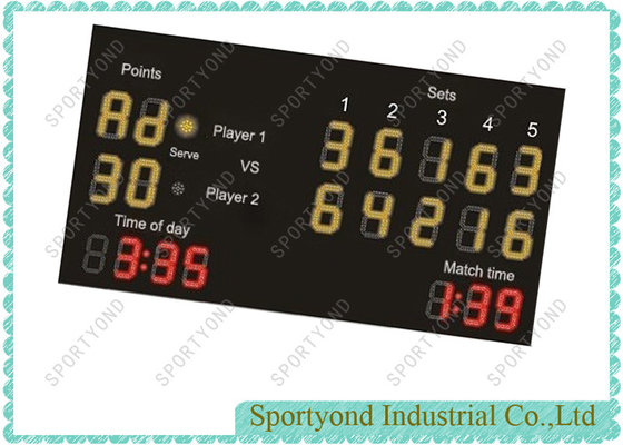 Shock Resistance Electronic Tennis Scoreboard Tennis Courts Score Cards