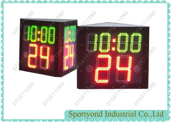 Three Sided Digital Water Polo Shot Clock With Game Time , Steel Housing