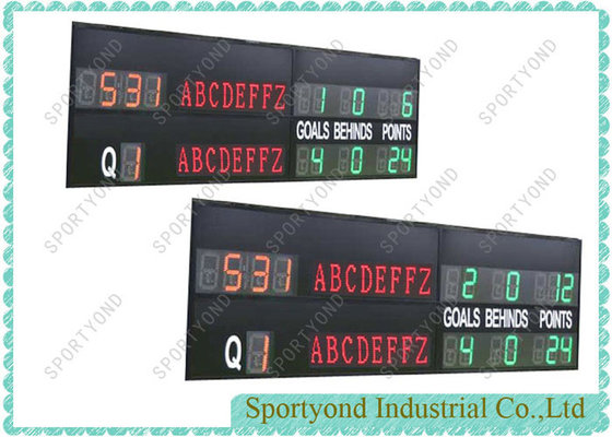Led Electronic Portable Outdoor Scoreboards For Australian Football , Waterproof IP65