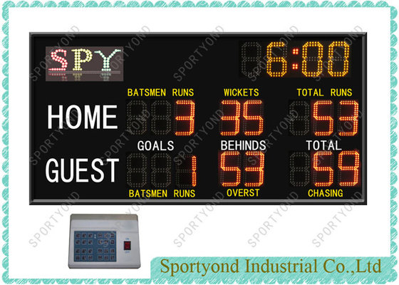 Outdoor Electronic Australian Football Scoreboard Timer Display for Cricket