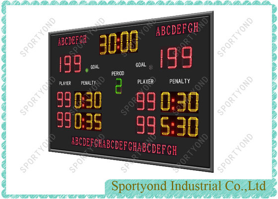Led Electronic College Hockey Scoreboard Red And Green With CE RoHS FCC