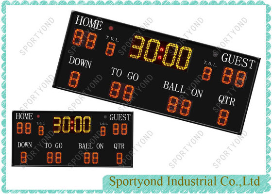 American Football Led Electronic Scoreboard With Timer , Wireless Remote Controller