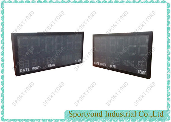Temperature Date Led Digital Clock Display With Clock Sign , Ultra Bright