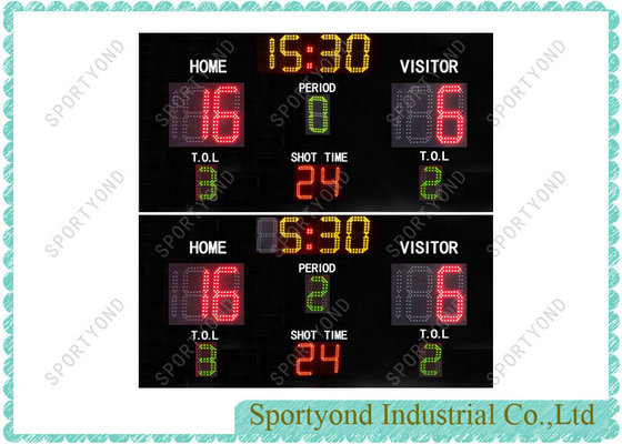 LED Electronic Water Polo Scoreboard Portable With Shot Clock , Aluminum Housing