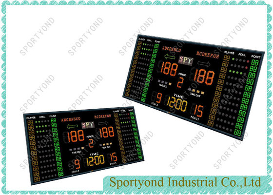 Indoor Sporting Electronic Basketball Scoreboard With High Brightness LED Display