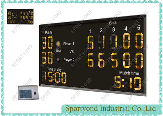 Ultra Bright Electronic Tennis Scoreboard Tennis Court With CE RoHS FCC