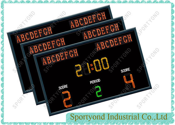Red / Green / Yellow LED Electronic Football Scoreboard With Stadium Soccer Scoreboards