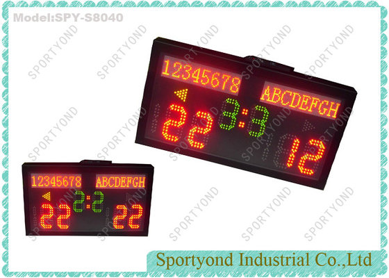 Indoor Electronic Volleyball Scoreboard Portable , LED Digital Badminton Score Sign