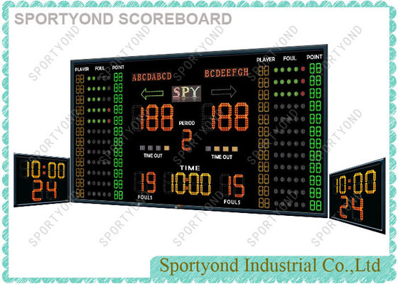 Basketball Electronic Scoreboard With Individual Scores And 24 Sec Clock Timer