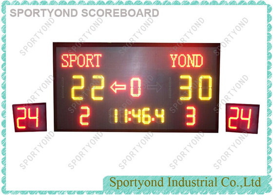 Seven Segment Electronic Score Timer And Clock In Basketball 24 Seconds