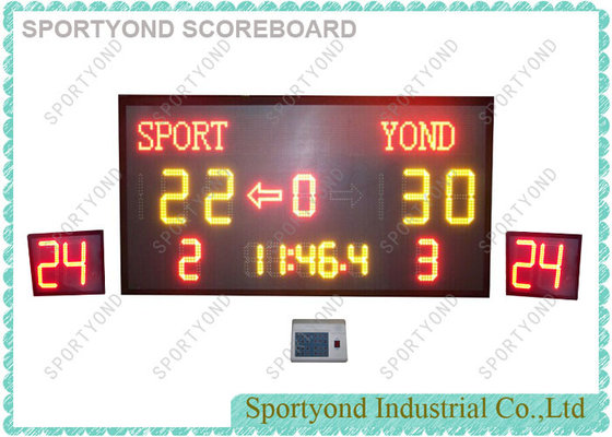 Seven Segment Electronic Score Timer And Clock In Basketball 24 Seconds