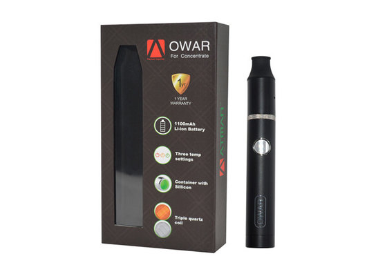 Triplet Quartz ATMAN Owar Wax Vaporizer Pen 18.5*120 Mm Smooth Surface