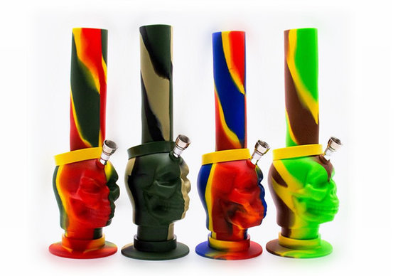 Platinum Cured Silicone Nectar Collector Skull Shape With Multi Color