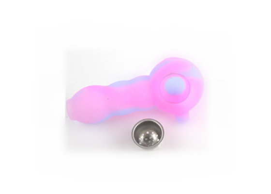 Colorful Silicone Water Pipe 85mm Leight 40mm Height For Hookah Smoking