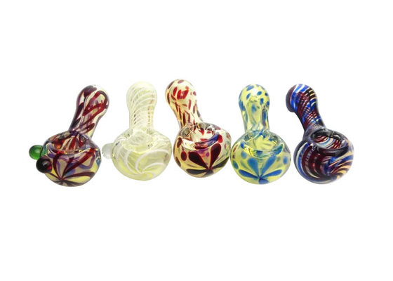 Smoking Blown Glass Smoking Hand Pipes  Mini Small Bowl Unique Pot Pipe
