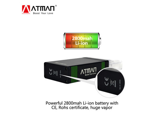 Atman Starlight Professional Portable Dry Herb and Wax Vaporizer kits with 2800mAh battery and Magnet mouthpiece,black