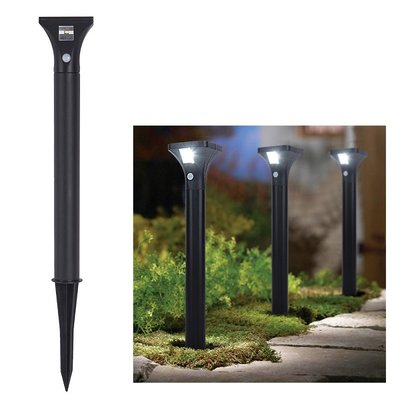 China Outdoor Solar Path Light with Motion Sensor LED Pathway Lights Garden Patio Yard Landscape Lighting Stainless Steel supplier