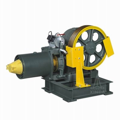 Geared Traction Machine For Elevator , 1000 Rated Load 