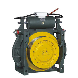 DC 100V Gearless Traction Machine , 1600kg Rated Capacity WWTY