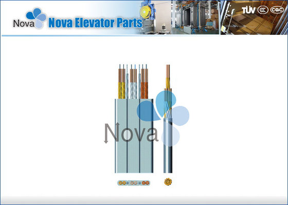 Intelligent Elevator Control System , TVVBPG Lift Flat Travelling Cable