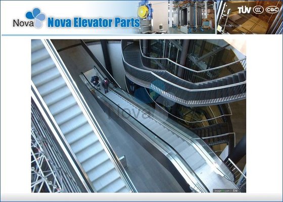 30 Degree Automatic Escalator , 600mm Step Width Moving Walks