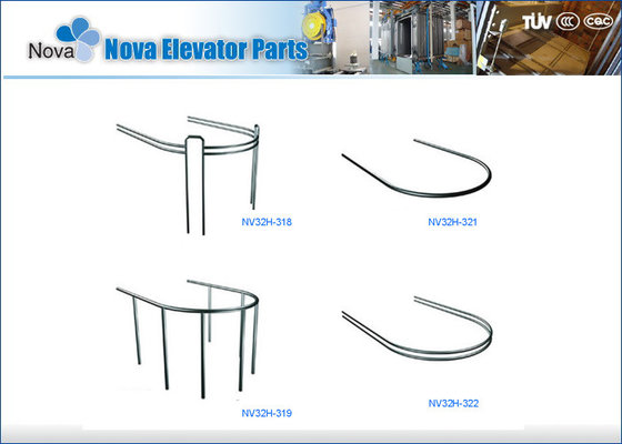 Hairline Stainless Steel Observation Elevator Handrail