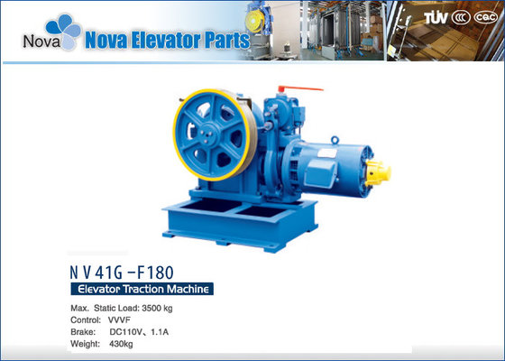 NV41G-F180 Cargo Geared Elevator Traction Machine with VVVF Control