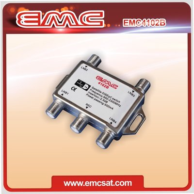 Zinc die cast housing good compatible DiSEqC switch 4 in 1 out   4X1 DiSEqC switch（EMC4102B）